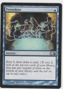 Magic The Gathering 1x PREORDAIN - NM Common English M11 MTG Blue | eBay