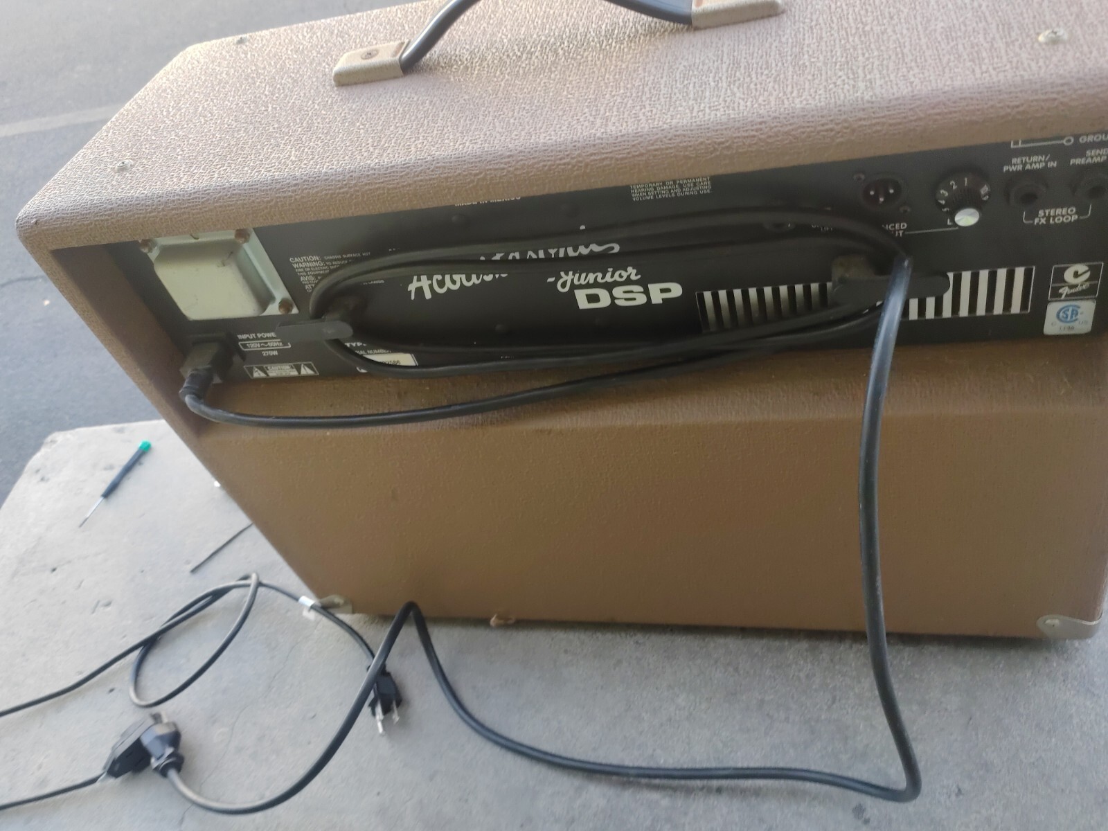 Fender Acoustasonic Junior DSP Acoustic Guitar Amp w/Effects Brown | eBay