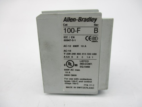 ALLEN BRADLEY 100-FC22 SER. B 600VAC 10A UNMP | eBay