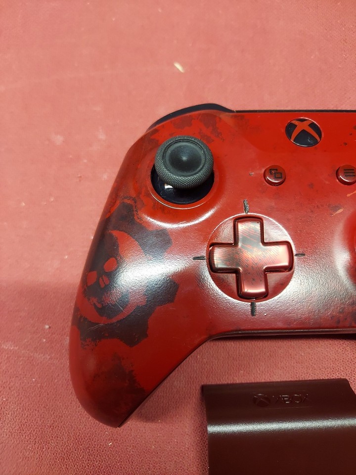 Xbox One S Series x Controller Crimson Omen Gears of War 4 Limited ...