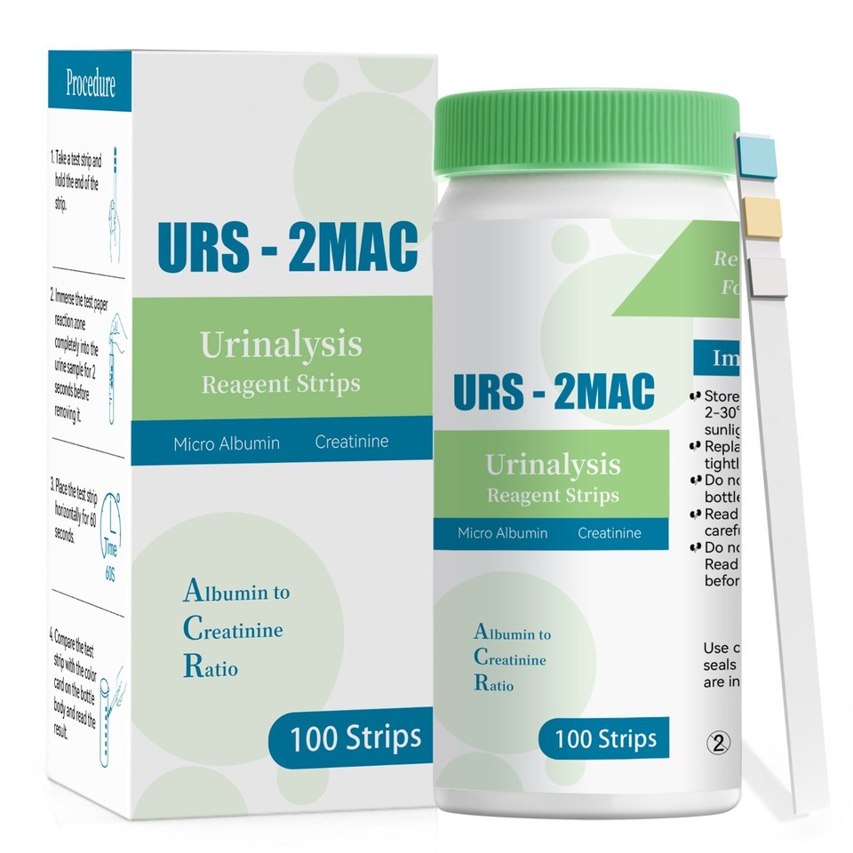 Urine Test Strips Micro Albumin &Creatinine At-Home Kidney Health ...