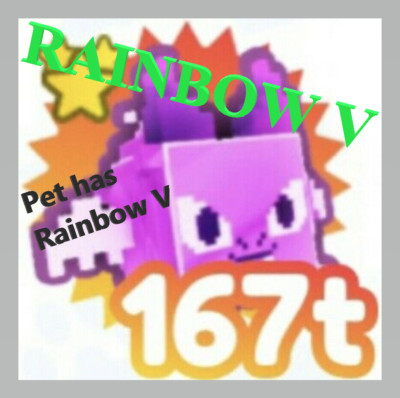 Dark Matter DM Pixel Demon Rainbow V Enchant Pet Sim Simulator X PSX ...