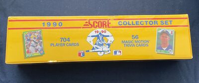 1990 Score Collector Set Baseball Factory Sealed Complete Set 704 Cards ...