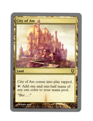 City of Ass Unhinged LP corner roll MTG Magic the Gathering 1 | eBay