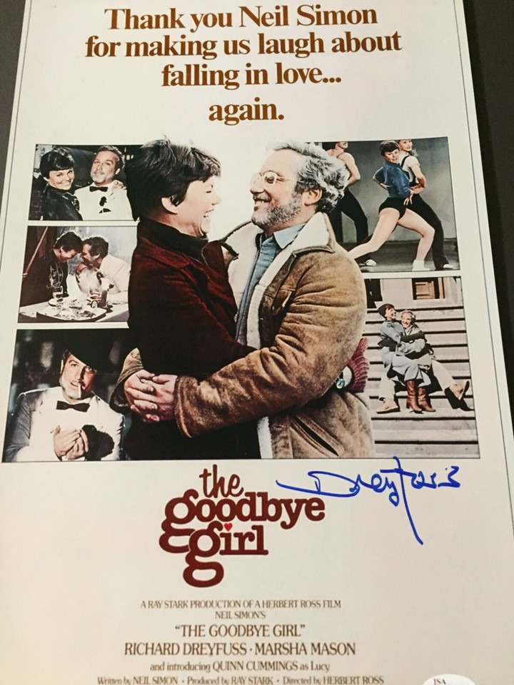 Richard Dreyfuss Signed 11X17 The Goodbye Girl Movie Poster Photo- JSA ...