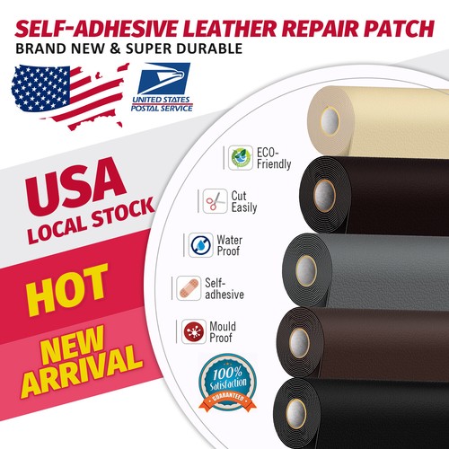 Durable Leather Repair Self-Adhesive Patch Stick on Sofa Clothing Car ...