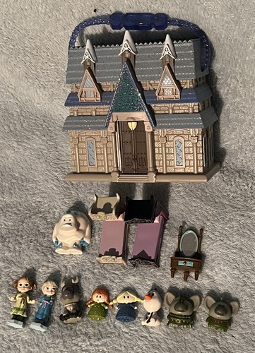 Disney Store Frozen Anna Elsa Mini Doll Play House Animators Collection ...