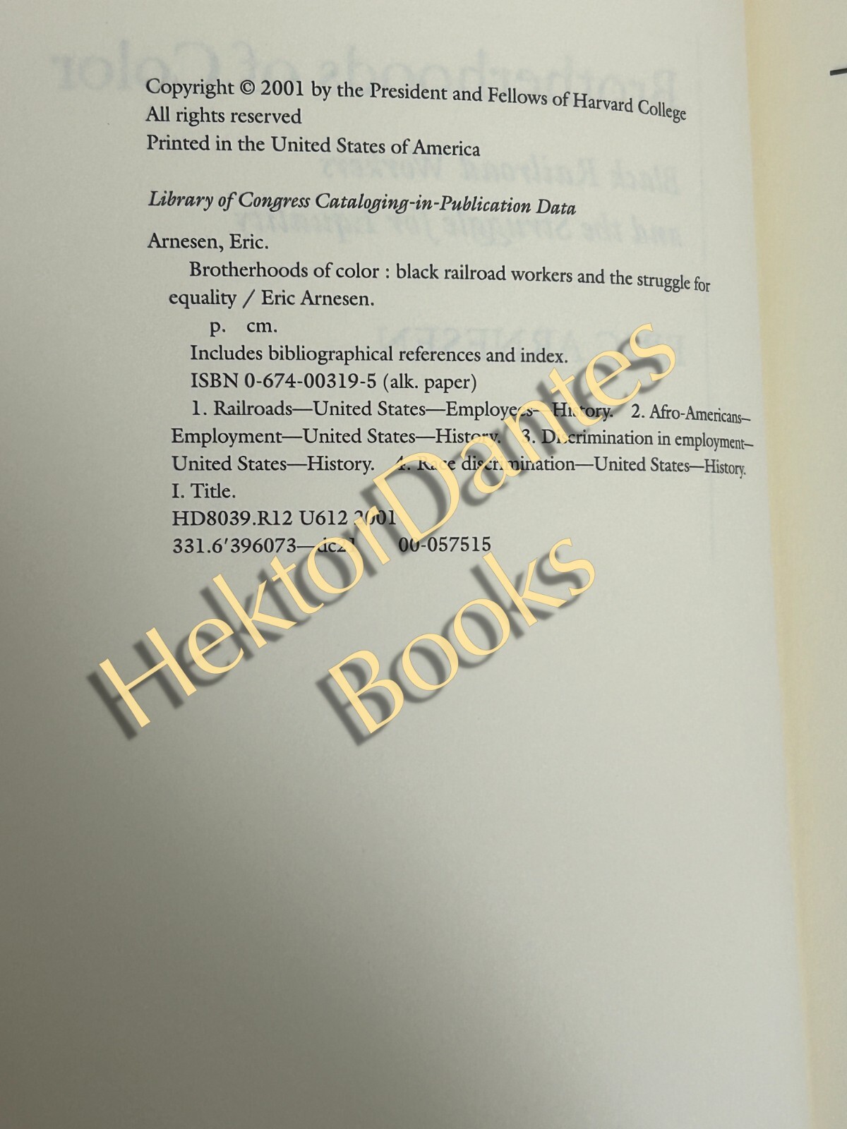 Brotherhoods of Color : Black Railroad Workers and the Struggle for ...