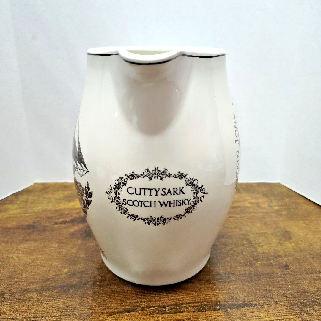 VINTAGE CUTTY SARK WHISKEY LIQUOR PITCHER, FOR BAR USE OR FLOWER VASE ...