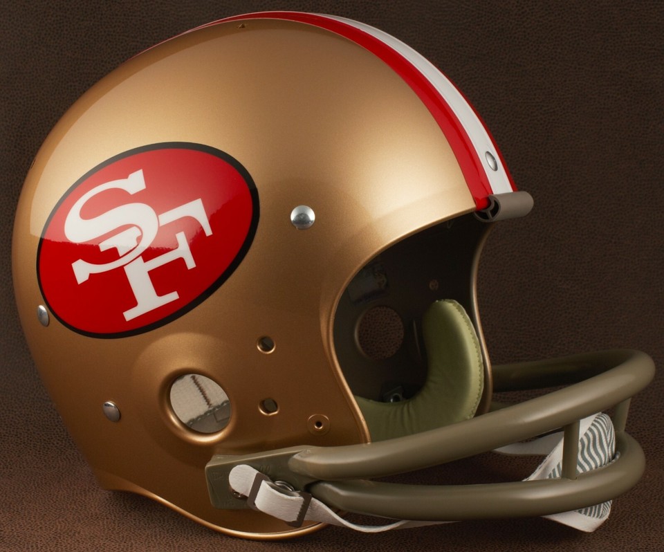 SAN FRANCISCO 49ers 1964-1979 NFL Authentic THROWBACK Football Helmet ...