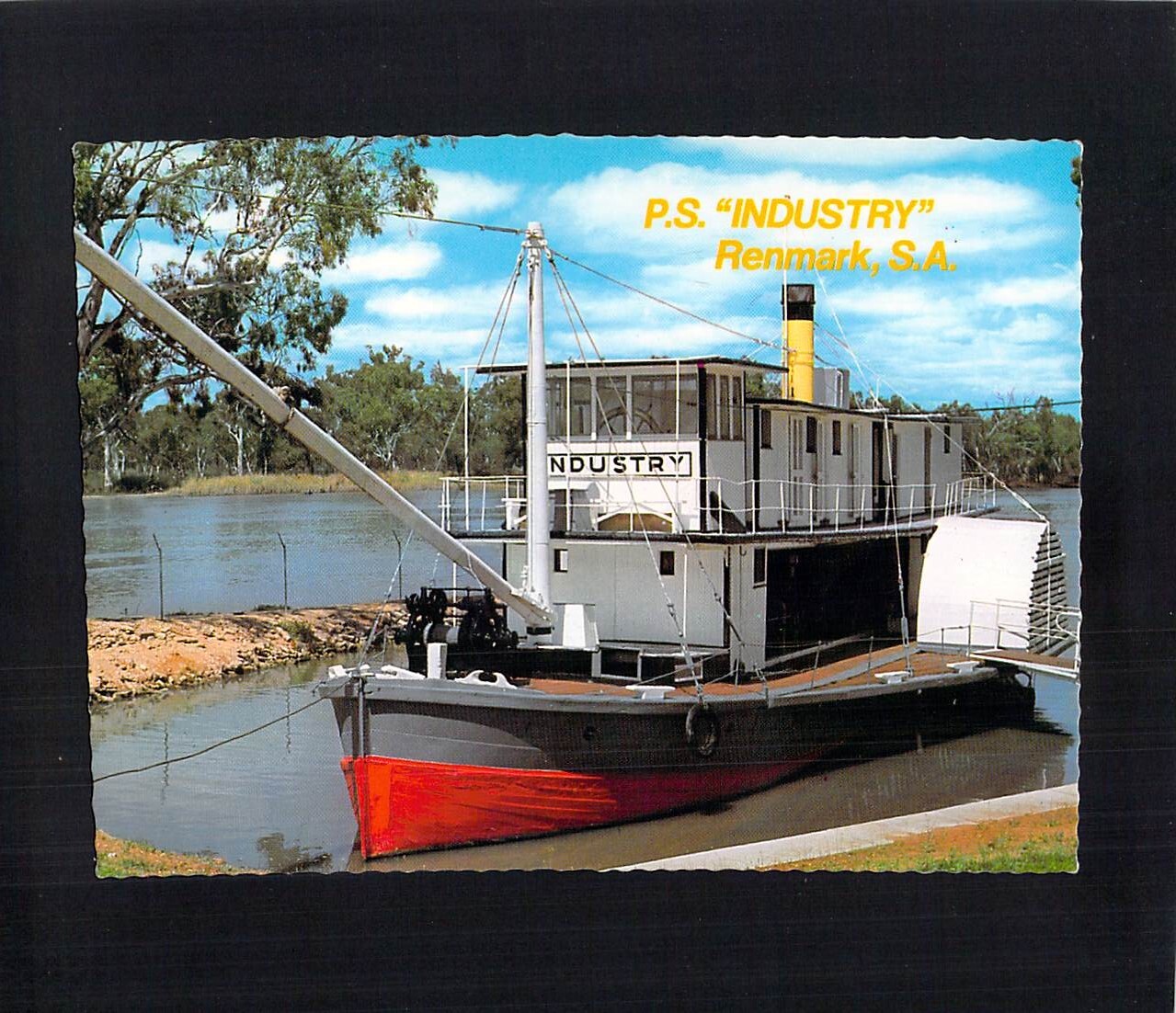 D1325 Australia SA Renmark PS Industry River Boat postcard | eBay Australia