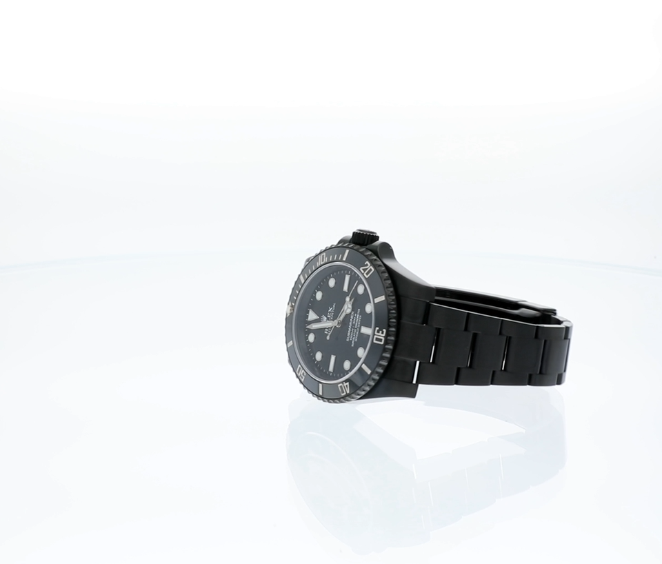 Rolex Submariner Black PVD/DLC Coated Stainless Steel 40mm Watch 114060 ...