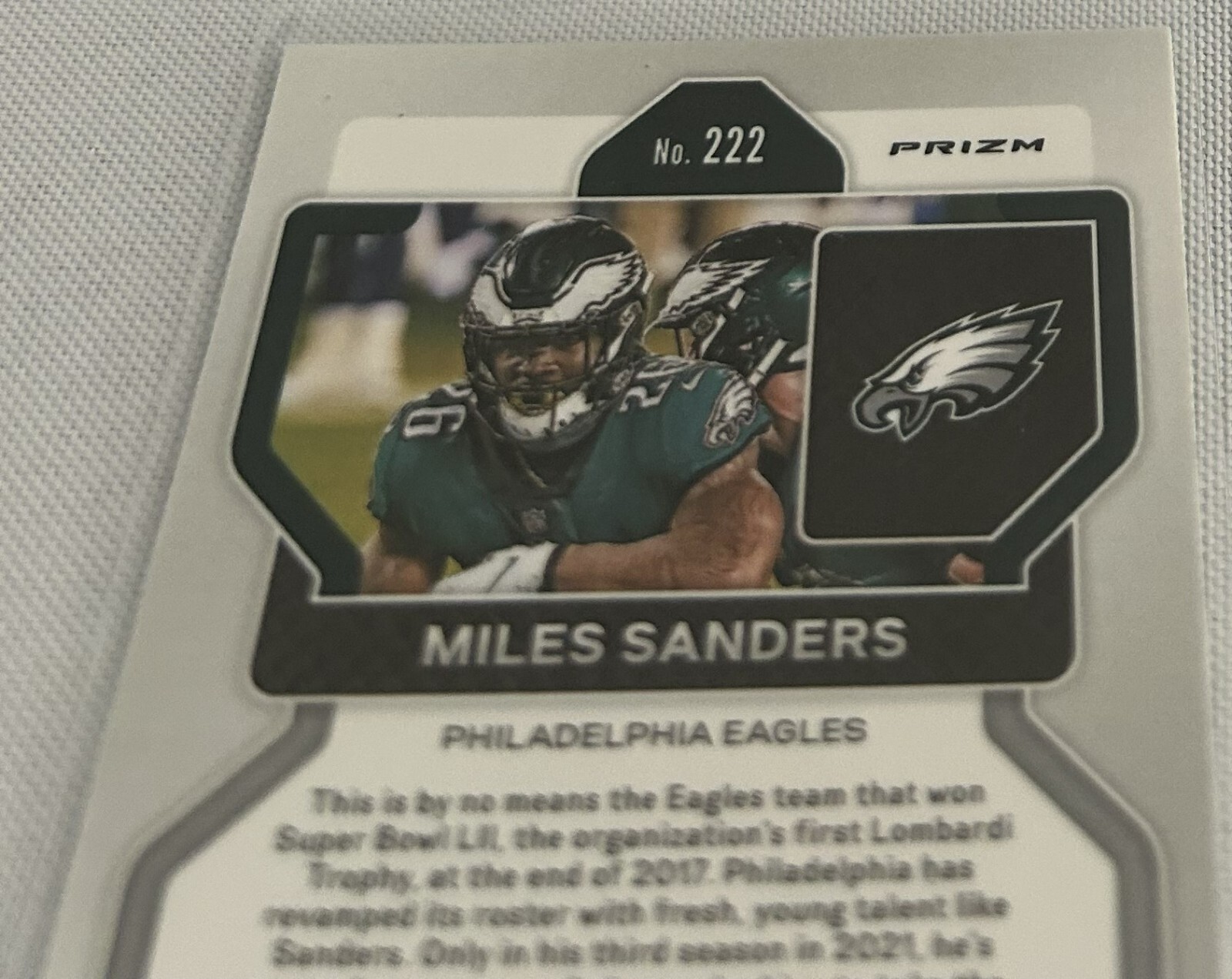 2021 Panini Prizm - Miles Sanders #222 Green Prizm for sale online | eBay