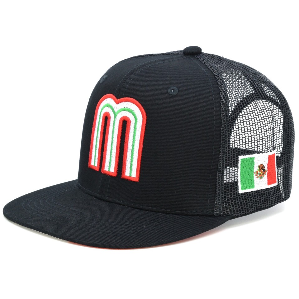 Mexico Snapback Hat Flag 3D M Embroidery Mexico Baseball Acrylic Cap ...