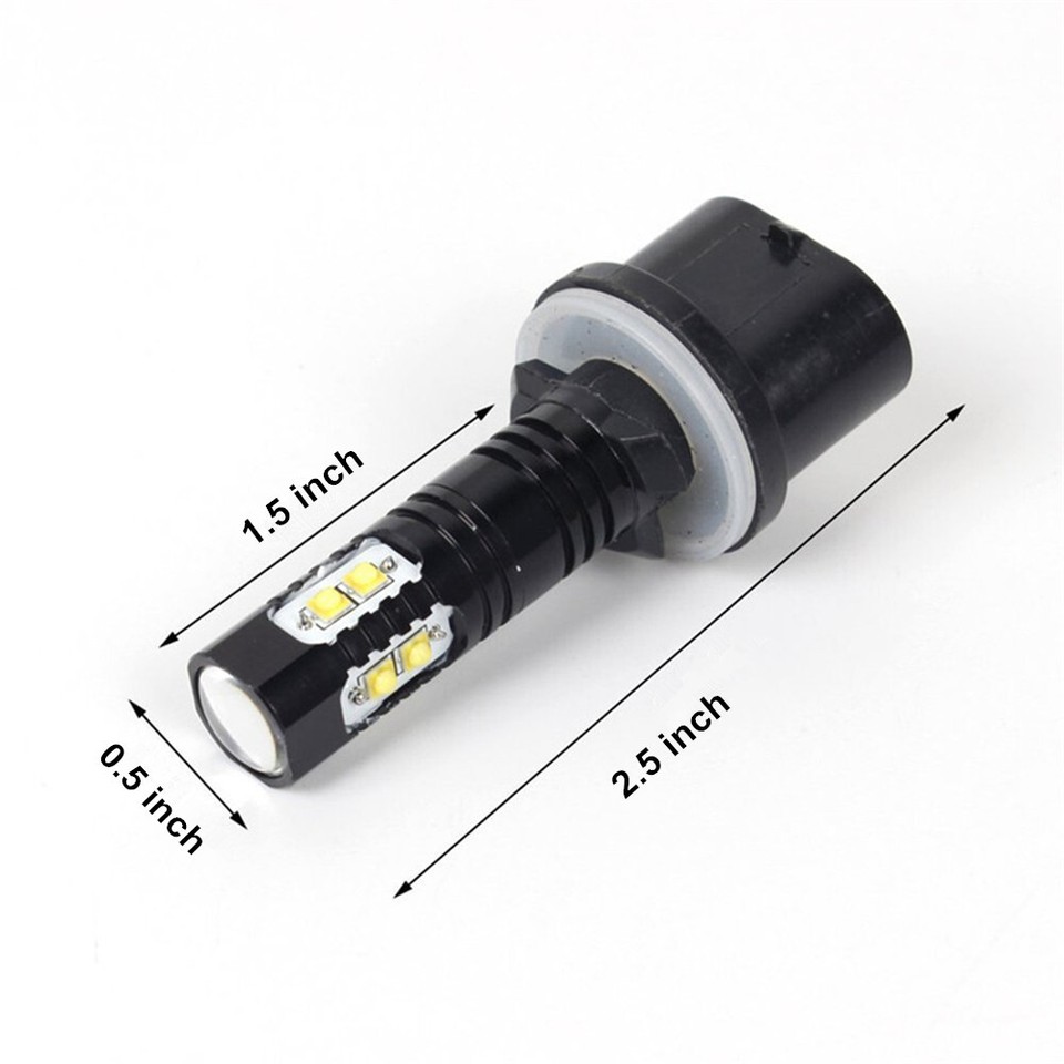 2PC 880 LED Fog/Driving Light Bulb 10000K Xenon White High Power 890 ...