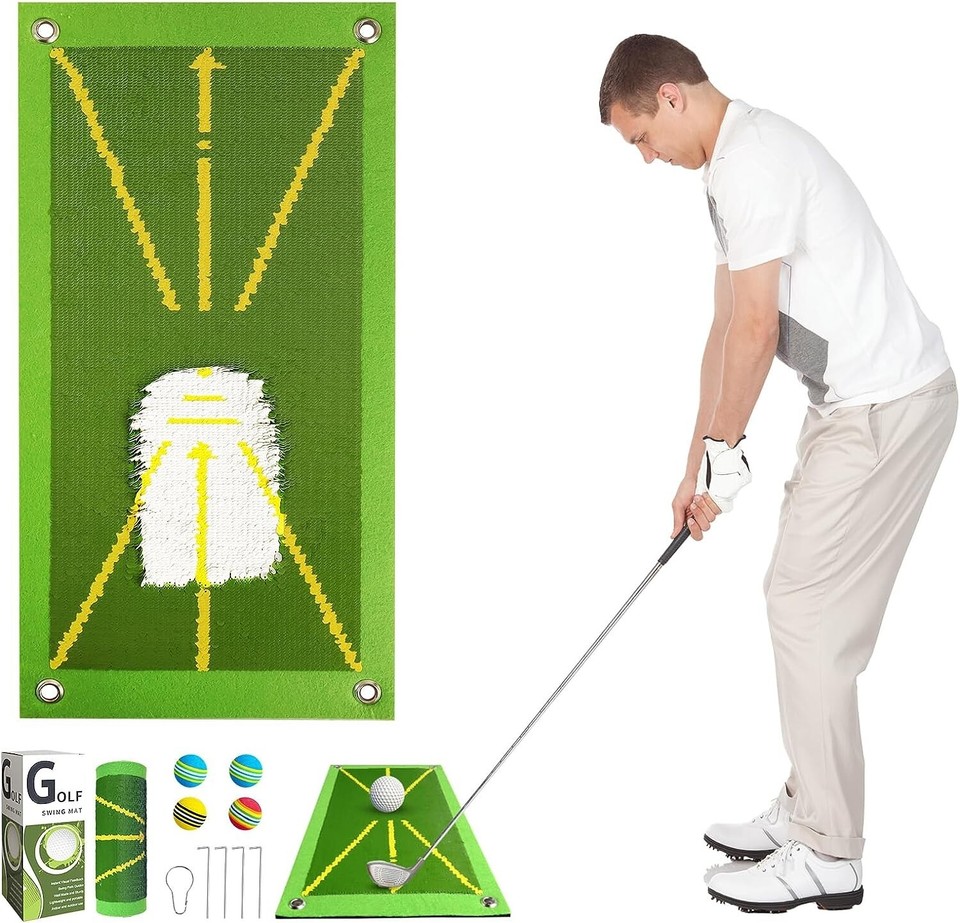Golf Training Mat for Swing Detection Path Visual Feedback Golf Hitting ...