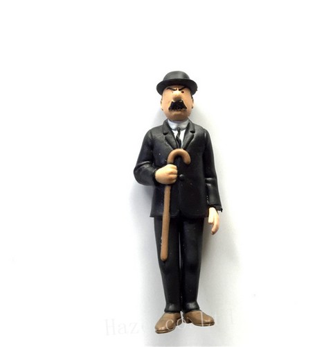 6pcs The Adventures of Tintin Snowy Captain Haddock Thompson Figure ...