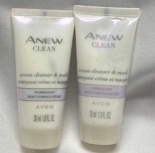 Avon Anew Clean Cream Cleanser & Mask Normal Dry Skin 1 Oz Travel Size ...