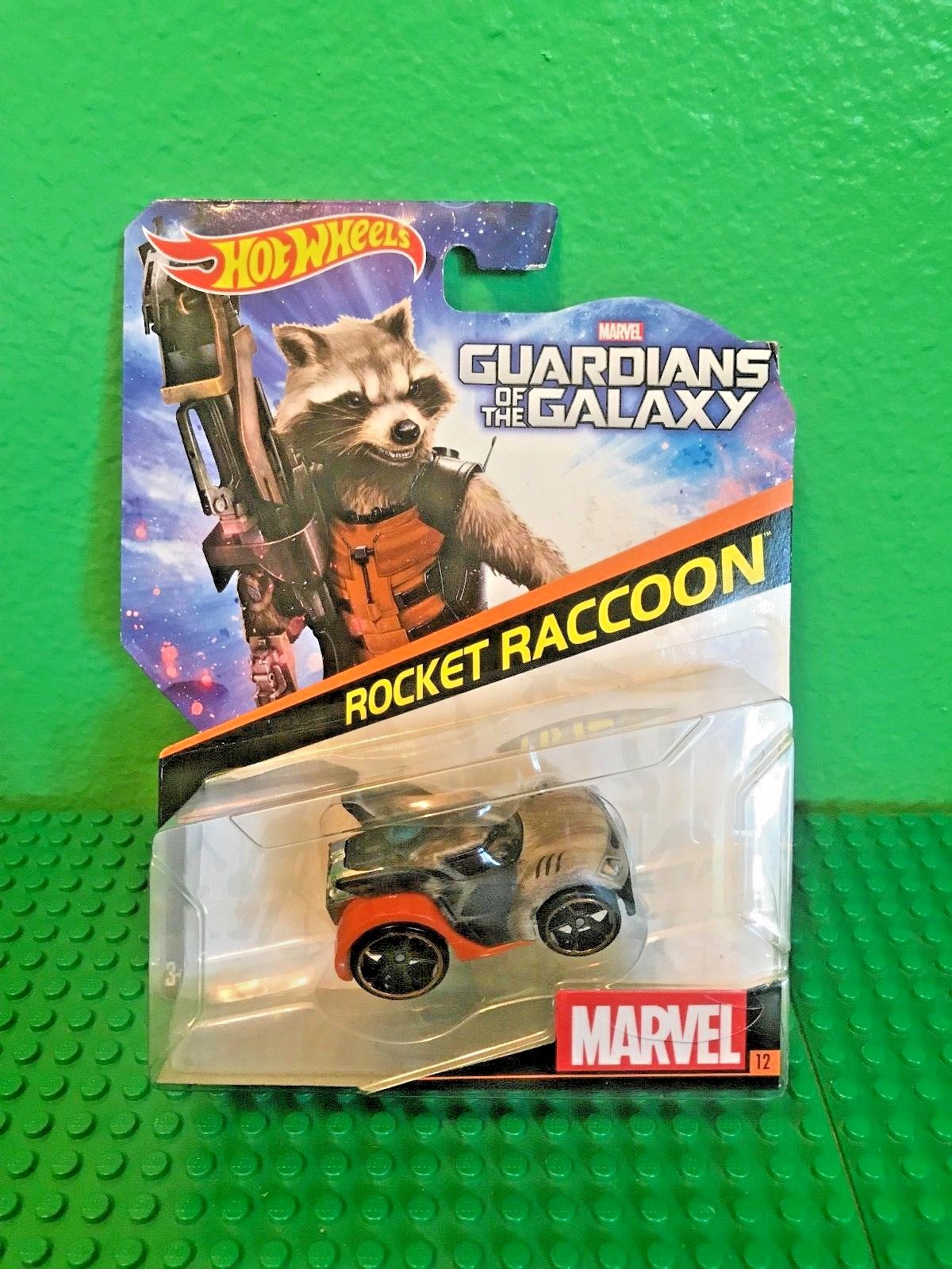 NEW HOT WHEELS MARVEL GUARDIANS OF THE GALAXY ROCKET RACCOON DIE CAST ...