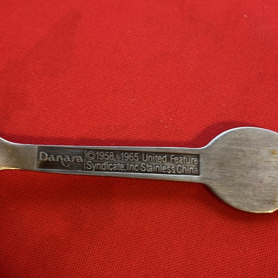 Peanuts Snoopy & Woodstock Stainless Childs Spoon Danara 1958 1965 ...