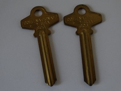2-pcs SC6 brass Color Key Blanks Cole National Color-Lite USA NOS | eBay