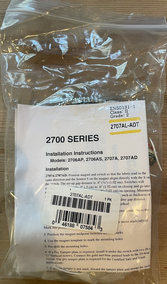 *SENTROL* 2707AL-ADT Industrial surface mount contact. *NEW* | eBay