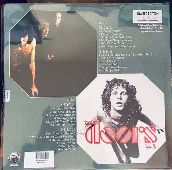 THE DOORS COLLECTION - 2-LP - BLUE/LIGHTER PINK VINYL - LE - #'RD TO ...
