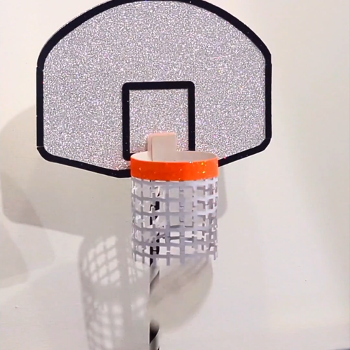 Basketball Themed 🏀 Cake Topper 3D Net & Ball Personalised Free ...