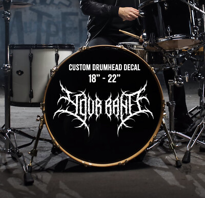 Custom Bass Drum Decal - Design Your Own Bass Drum Head for Your Band ...
