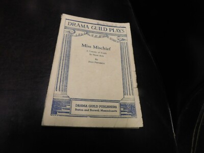 Drama Guild Plays Magazine 1951 Miss Mischief | eBay