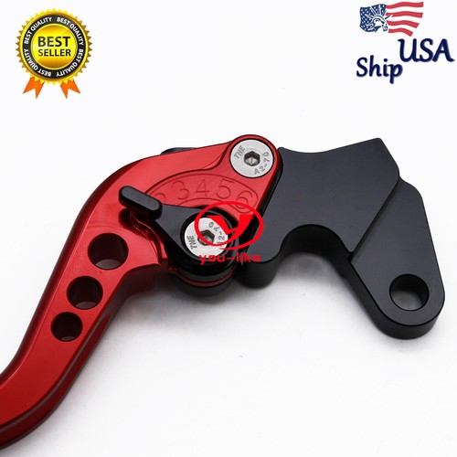CNC Motorcycle Red Shorty Brake Clutch Levers Hand For Honda GROM ...
