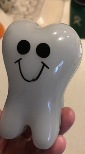 Twinkle Toof Glow In The Dark Tooth Shaped Fairy Case Pillow Keepsake ...