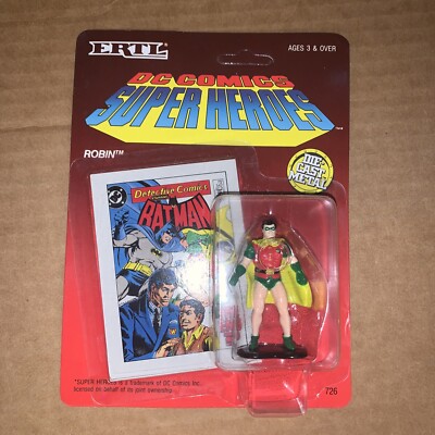 DC Comics Super Heroes Robin Die-Cast Metal (1990) Ertl Figure ...