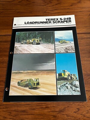 Terex S-24B Loadrunner Scraper Pan Brochure FCCA24 | eBay