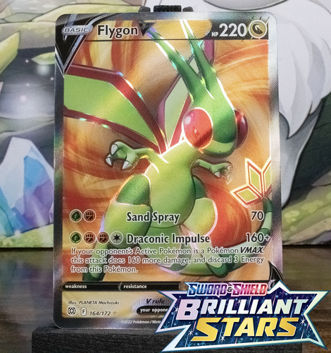 Flygon V 164/172 -- Pokemon TCG Brilliant Stars -- NM - Mint Full Art ...