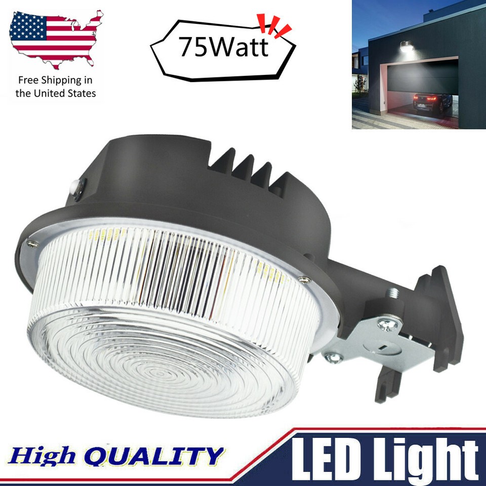 LED Barn Garage Street Light 75w Outdoor Dusk To Dawn Area Security ...