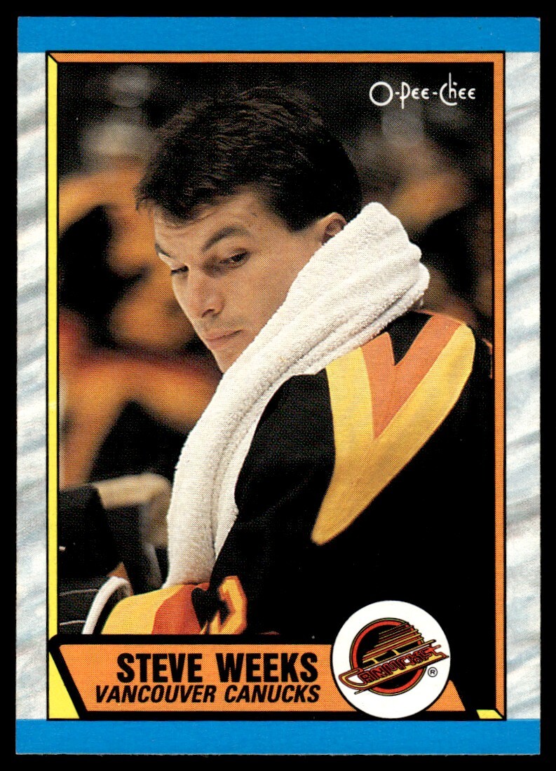 1989-90 O-Pee-Chee Steve Weeks Vancouver Canucks #285 | eBay