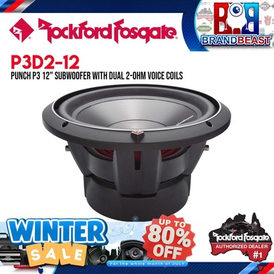 Rockford Fosgate P3D2-12 Punch 12" P3 2-Ohm DVC Subwoofer | eBay Australia