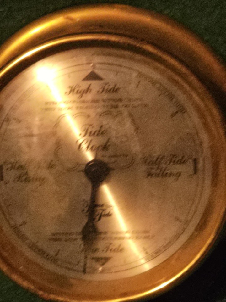 Vintage Brass Ship's Tide Clock, Swiss Made | eBay
