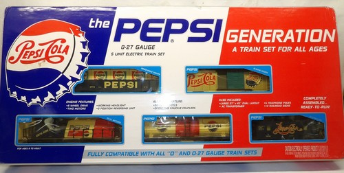 Vintage 1993 O-27 Gauge K-Line Pepsi Generation Train Set Complete set ...