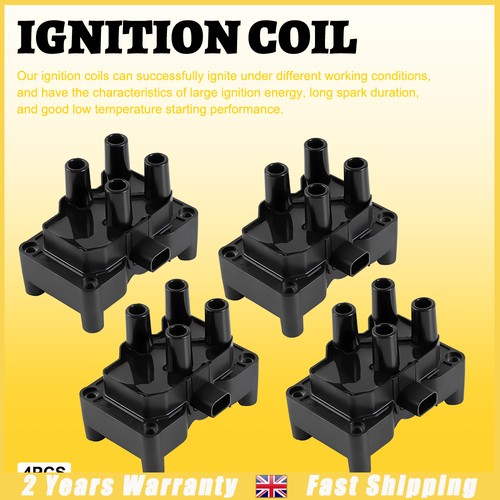 4x For Ford Focus C-Max Fiesta Mondeo Mk4 Volvo Ignition Coil Pack ...