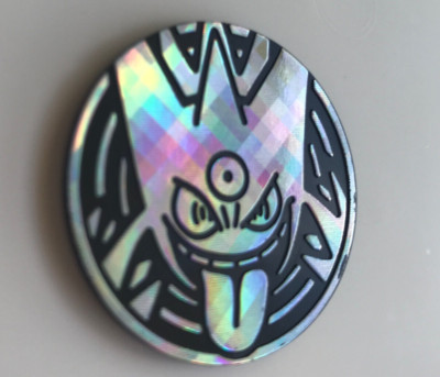 Pokemon TCG - Mega Gengar Coin - Silver Pixel Holo - Rare | eBay Australia
