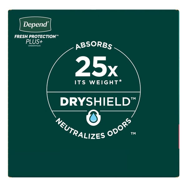Depend Fresh Protection Plus Incontinence Underwear for Women Ultimate ...