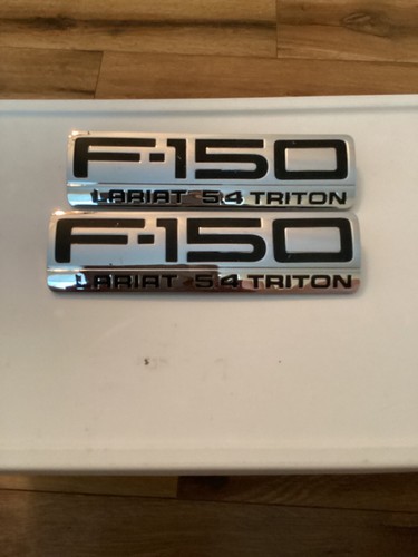 04 05 06 07 08 FORD F-150 Lariat 5.4 Triton Fender Emblems set 5L34 ...