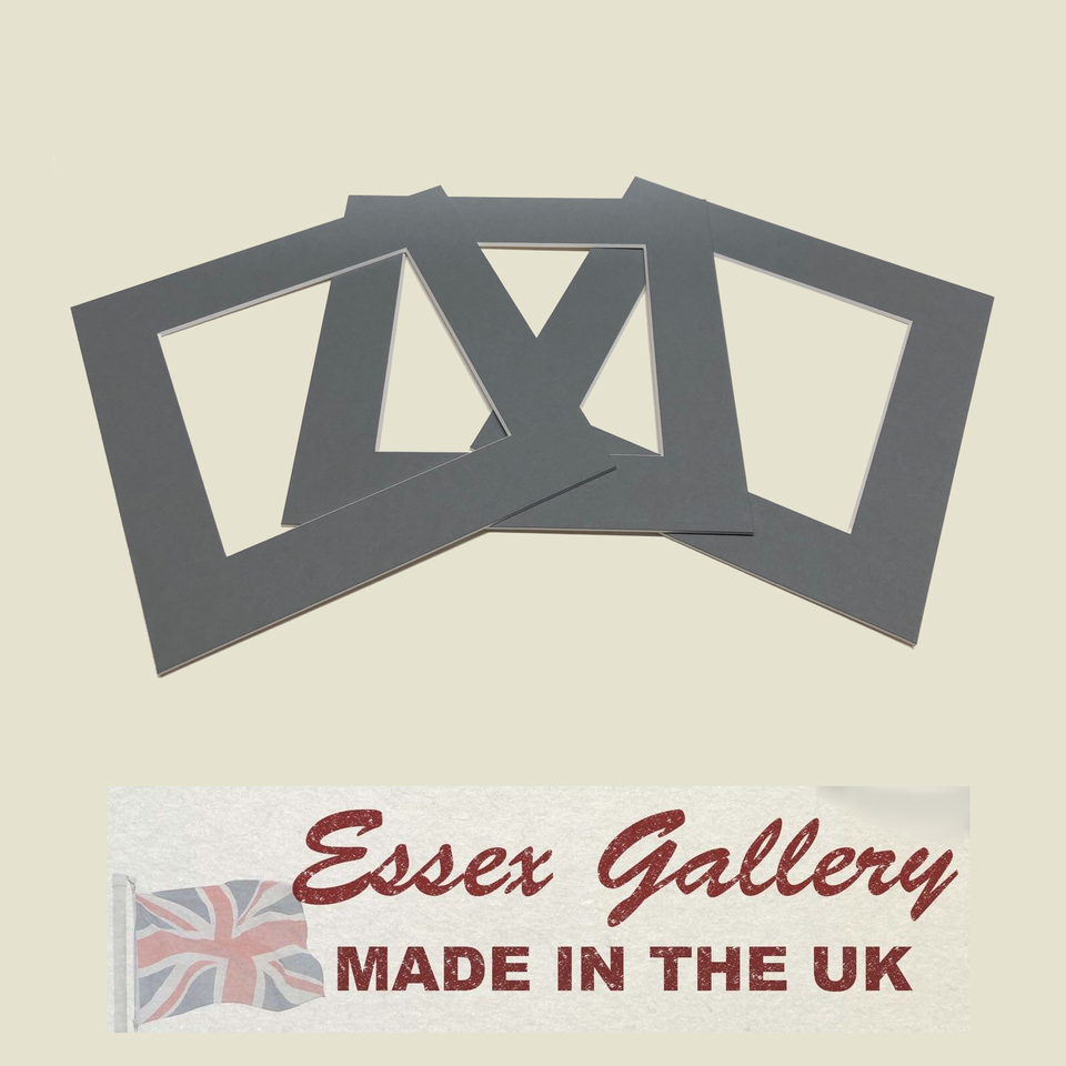 SQUARE Picture/Photo Frame Mounts - GREY | eBay UK