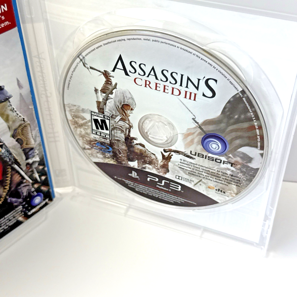 Assassin's Creed III GameStop Edition PlayStation 3 PS3 VGC Mint Disc ...