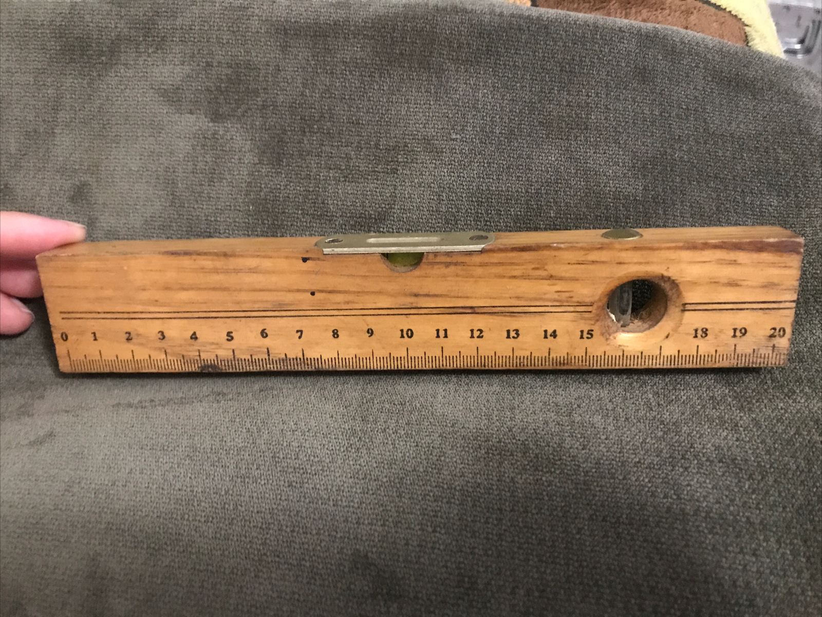 Antique wood & brass double Spirit Level | eBay