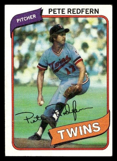 1980 Topps #403 Pete Redfern Minnesota Twins Baseball card | eBay