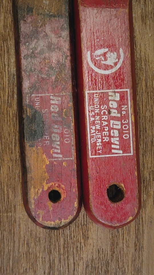 Lot of 2 Vintage Red Devil Paint Scrapers No. 3010 | eBay