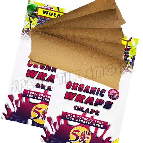 2 Packs GRAPE Flavor Cigar Wraps Cigarette Rolling Papers King Size ...